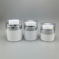 China 15ml 30ml 50ml Refillable Acrylic Cosmetic Airless Pump Jar With Rose Shape Pump for sale