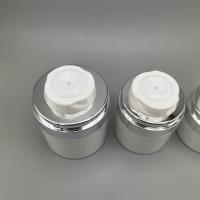 China 15ml 30ml 50ml Refillable Acrylic Cosmetic Airless Pump Jar With Rose Shape Pump for sale