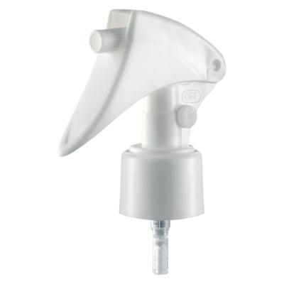 China Household Plastic Mini Trigger Sprayer Hand Press With Button Lock 20mm 24mm 28mm for sale