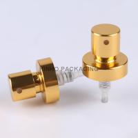 China Small Spray Pump Hand Liquid Fine Mist Aluminum Perfume 0.08ML 13/15/18/20mm for sale