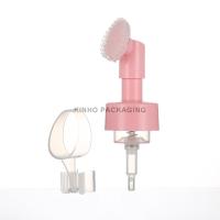 China 40MM 43MM Soap Spray Bottle Foam Pump With Soft Silicon Brush And Clip 0.8ML/T for sale