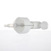 China 40MM 43MM Soap Spray Bottle Foam Pump With Soft Silicon Brush And Clip 0.8ML/T for sale