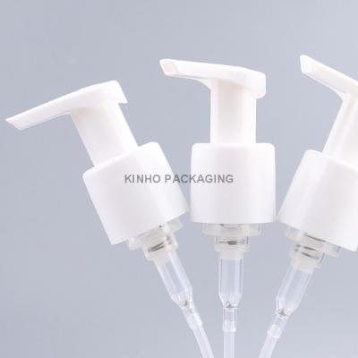 China 28MM Plastic PP Liquid Foam Pump Dispenser Left-Right Lock Switch For Clean for sale