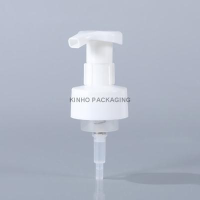 China Plastic Liquid Foam Pump Head With Clip For Hand Face 43MM 40MM 0.8ML/T for sale