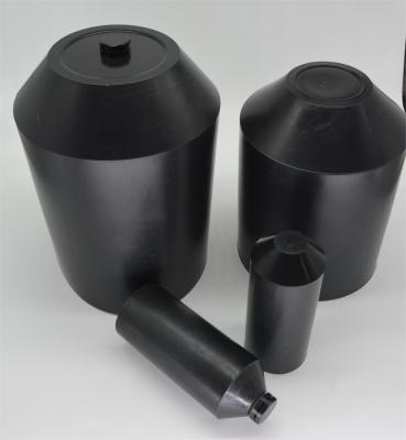 China Polyolefin Heat Shrink End Caps For Wire Water Absorption 0.2% Heat Shrink Cable End Caps for sale