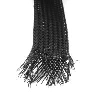 China UL RoHS Black PET Expandable Braided Sleeving High Temperature Resistance for sale