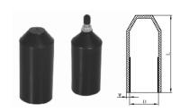 China Anti UV RoHS Insulated Heat Shrinkable Cable End Caps Flame Retardant Wire End Caps for sale