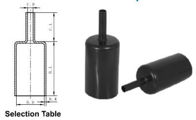 China RoHS Insulated Heat Shrinkable Anode Caps Electrical Cable Accessories for sale