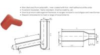 China Flame  Retardant Heat Shrink Right Angle/In-line Bushing Boot for sale