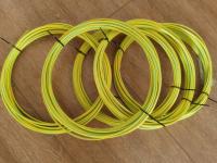 China Yellow/Green Striped Thin Wall Cross-linked Polyolefin Heat Shrink Tubing for sale