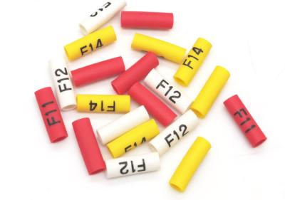 China 0.2mm-0.5mm Thick Electrical Cable Accessories Identification Tube Heat Shrink Identification Sleeve for sale
