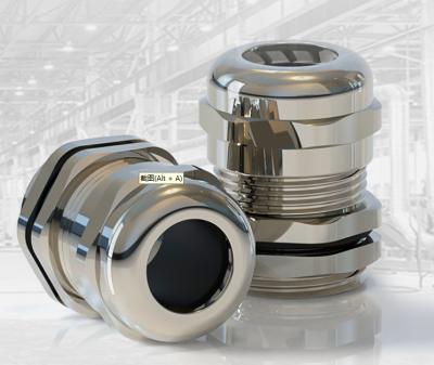 China M25X1(10-14) Nickel plated brass cable gland IP68 Waterproof Connector for sale