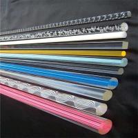 China High Glossy PS PMMA Clear Acrylic Bar Polypropylene Solid Rod 3-50mm Diameter 500-2000mm Length for sale