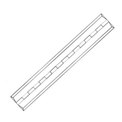 China OEM Clear Acrylic Piano Hinge PMMA Plastic Continuous Hinge 650mm Length for Plexiglass Boxes for sale
