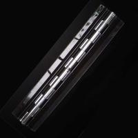 China OEM Clear Acrylic Piano Hinge PMMA Plastic Continuous Hinge 650mm Length for Plexiglass Boxes for sale