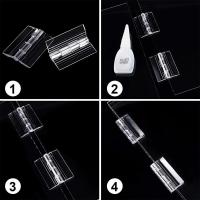 China Clear Acrylic Hinges with High UV Resistance - 1.20g/cm³ Density, Custom Sizes for Plexiglass Doors for sale