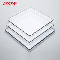 China 1220x2440mm Clear PMMA Perspex Panel with 93% Light Transmission and 2-120mm Thickness Options for sale