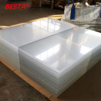 China 1220x2440mm Clear PMMA Perspex Panel with 93% Light Transmission and 2-120mm Thickness Options for sale