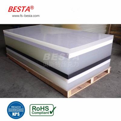 China 2-12mm Clear Acrylic Prismatic Light Diffuser Panel 4x6 Feet for LED Lighting Applications for sale