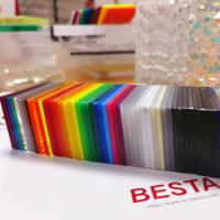 China RoHS Commercial Acrylic Panels 1.20g/cm³ Density PMMA Sheets with 93% Light Transmission for Office Partitions for sale