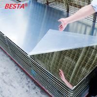 China 3mm 4x8 PMMA Acrylic Mirrored Sheet - Rose Gold, Black, Silver Colors with 93% Light Transmission for sale