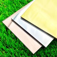 China 1mm Silver Gold Rose Mirror Acrylic Sheets with Self-Adhesive Backing - 93% Light Transmission, 1.20g/cm³ Density for sale