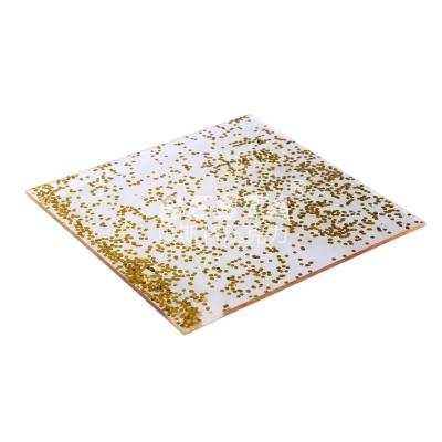 China REACH Certified Silver Glitter Acrylic Sheet 2-120mm Thickness with Abrasion Resistance for Kitchen and Display Applications for sale