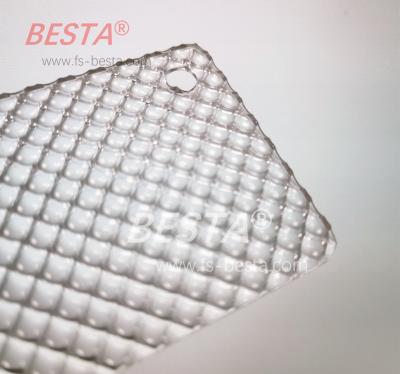 China PMMA Transparent Textured Acrylic Sheet 6mm Stone Grain - 93% Light Transmission, 1.20g/cm³ Density for sale