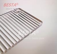 China PMMA Transparent Textured Acrylic Sheet 6mm Stone Grain - 93% Light Transmission, 1.20g/cm³ Density for sale