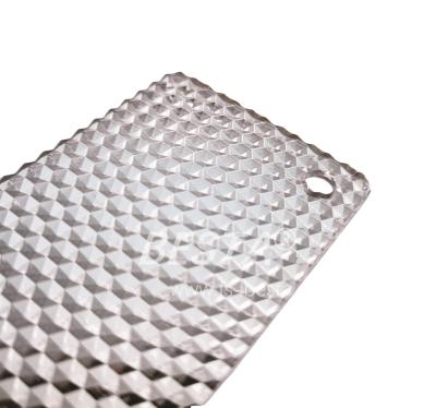 China Extruded Textured Clear Acrylic Sheet PMMA Stone Grain 0.6-16mm Thickness 93% Light Transmission for sale