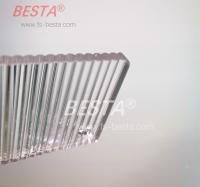 China Extruded Textured Clear Acrylic Sheet PMMA Stone Grain 0.6-16mm Thickness 93% Light Transmission for sale
