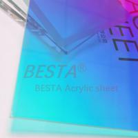 China Custom Iridescent Acrylic Sheets 1220x2440mm with 93% Light Transmission for Wedding Decorations for sale