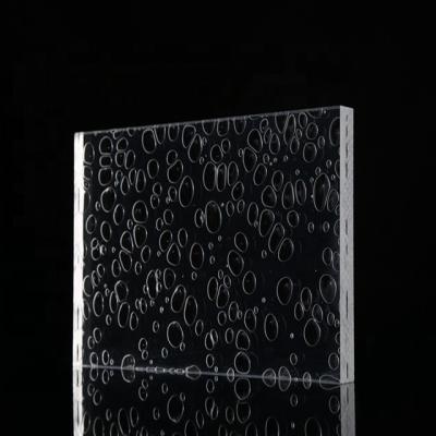 China 30-50mm Thick Acrylic Water Bubble Wall Panel with 93% Light Transmittance and 3-Year Warranty for sale