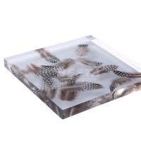 China Special Effects Feather Material Cast Acrylic Sheets 15-60mm Thickness with 93% Light Transmittance for sale