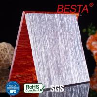 China Cell Cast Wood Grain Acrylic Sheet 5-40mm Thickness with 93% Light Transmittance and 3-Year Warranty for sale