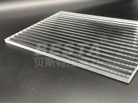 China RoHS Certified Textured Acrylic Panels with Waves Stripes Pattern - 93% Light Transmittance, 3-Year Warranty for sale