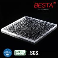 China RoHS Certified Textured Acrylic Panels with Waves Stripes Pattern - 93% Light Transmittance, 3-Year Warranty for sale