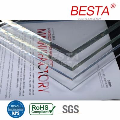 China Transparent Cast Acrylic Sheets 2-120mm Thickness Heat Moldable PMMA Diffuser for High Temperature Applications for sale