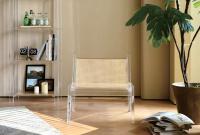 China Handmade Acrylic Stool Sculpture - 300 lbs Capacity Clear Dining Chair with SGS Certification for sale