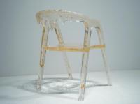 China Clear Acrylic Dining Chair with 300 Lbs Weight Capacity - Modern PMMA Furniture No Assembly Required for sale