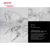China Clear Acrylic Dining Chair Modern Indoor Furniture 1PCS Sleek Design for sale