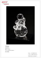 China Medium Size Acrylic Art Sculptures with Abstract Design and Clear PMMA Material for Tabletop Display for sale
