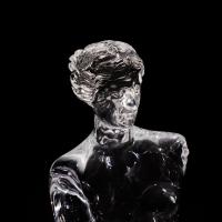 China Medium Size Acrylic Art Sculptures with Abstract Design and Clear PMMA Material for Tabletop Display for sale