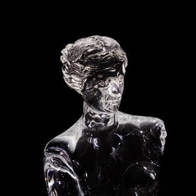 China Medium Size Acrylic Art Sculptures with Abstract Design and Clear PMMA Material for Tabletop Display for sale