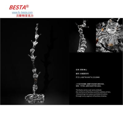 China Handmade Medium Size Acrylic Art Sculptures - Clear Modern Indoor Tabletop Decor for sale