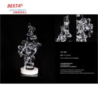 China Medium 15-30cm Clear Acrylic Art Sculptures for Indoor Tabletop Display - Modern Abstract Design for sale