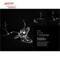 China Medium Clear Acrylic Art Sculptures - Handcrafted PMMA Abstract Figurines with Smooth Finish for Tabletop Display for sale