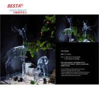 China Medium Clear Acrylic Art Sculptures - Handmade PMMA Abstract Decor with Smooth Finish for Modern Tabletop Display for sale