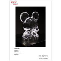 China Medium Clear Acrylic Art Sculptures - Handmade PMMA Abstract Decor with Smooth Finish for Modern Tabletop Display for sale
