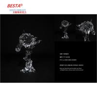 China Medium Clear Acrylic Art Sculptures - Handmade PMMA Abstract Decor with Smooth Finish for Modern Tabletop Display for sale